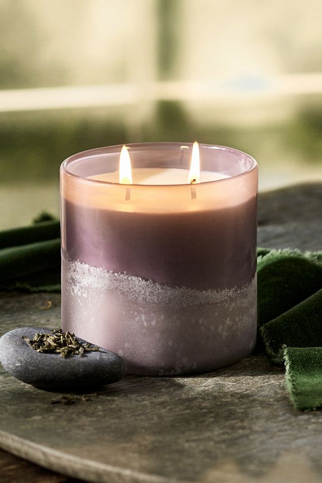 Himalayan Sanded Glass Candle Collection | Terrain