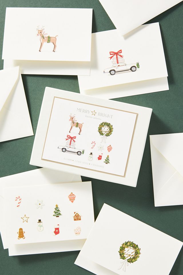 Merry and Bright Boxed Card Set | AnthroLiving