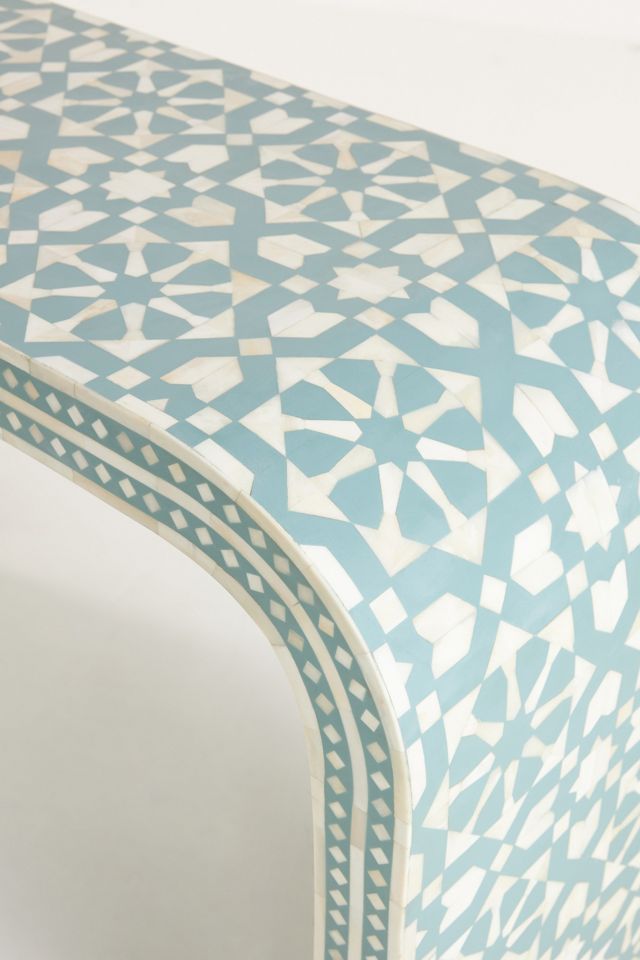 Moroccan Waterfall Inlay Console Table | Anthropologie