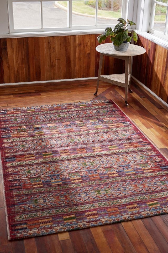 Striped Geo Indoor/Outdoor Rug | AnthroLiving