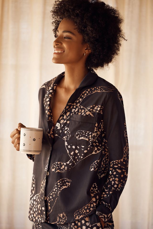 Desmond & Dempsey Jaguar Pajama Set | Anthropologie
