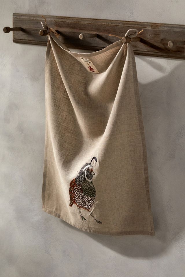 Coral & Tusk Quail Dish Towel | Terrain