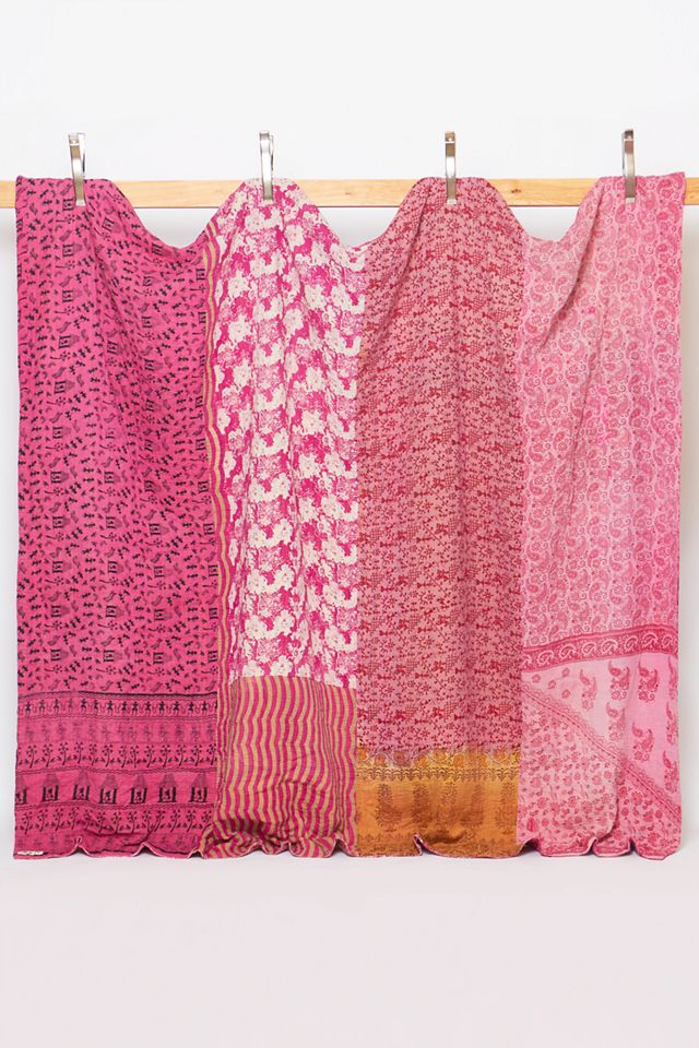 Anchal King Kantha Quilt No. K220304 | AnthroLiving