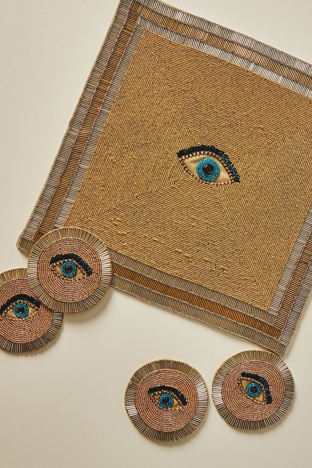 Joanna Buchanan Evil Eye Coasters | AnthroLiving
