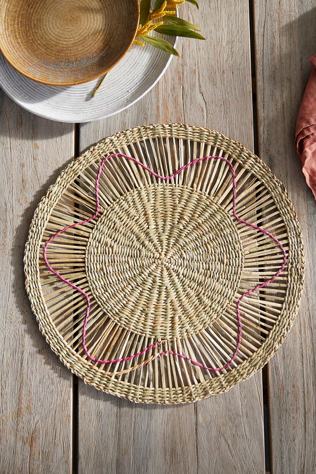 Color Weave Round Seagrass Placemat | Terrain