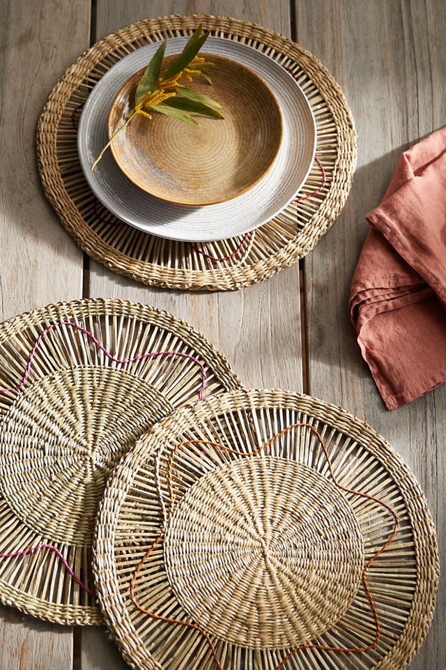 Color Weave Round Seagrass Placemat | Terrain