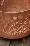 Floral Weathering Steel Fire Pit | AnthroLiving