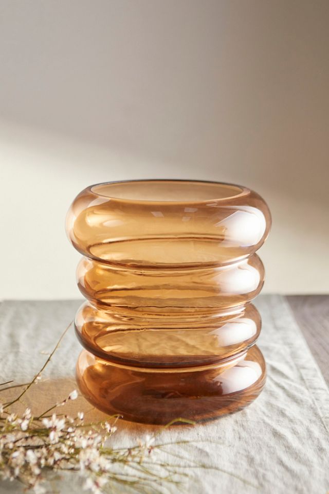 Rounded Stack Glass Vase | Terrain