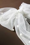 Sheer Pearl-Embellished Bow | Anthropologie