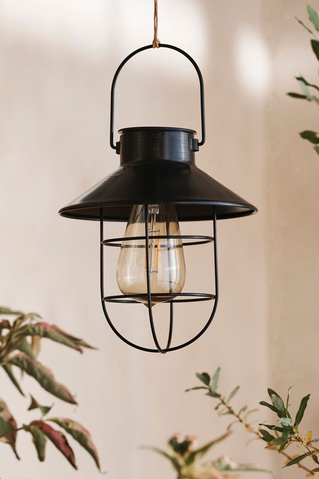 Caged Hanging LED Lantern | AnthroLiving