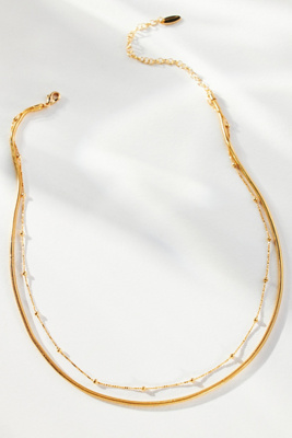 Double Layer Chain Necklace | Anthropologie UK