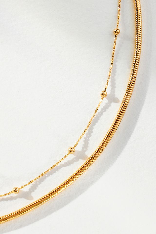 Double Layer Chain Necklace | Anthropologie