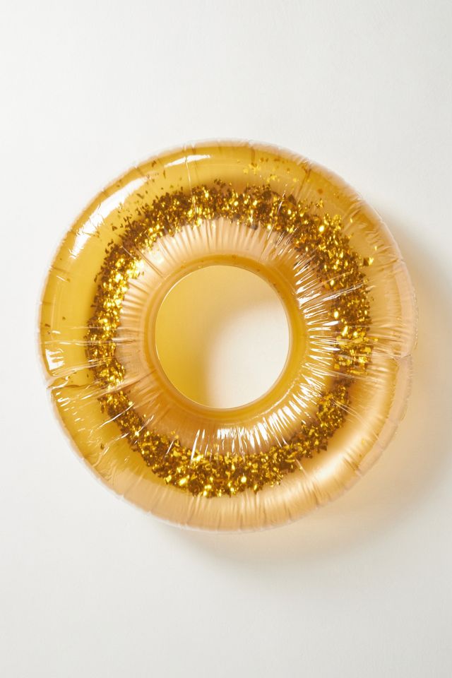 Sunnylife Disco Gold Pool Ring Floaty | AnthroLiving