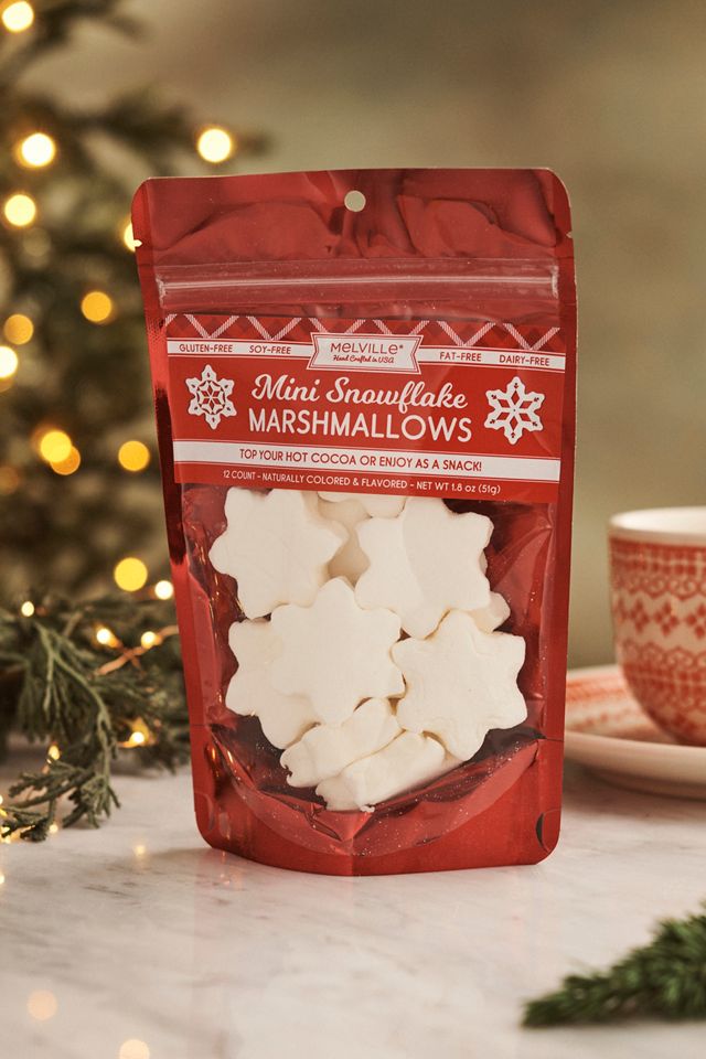 Mini Snowflake Marshmallows, Set of 12 | AnthroLiving