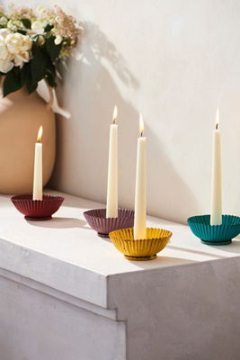 Ruffle Taper Candleholder | AnthroHome