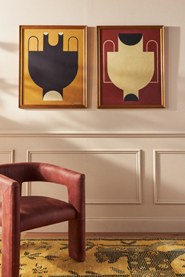 Silhouette of a Vase Wall Art | AnthroLiving