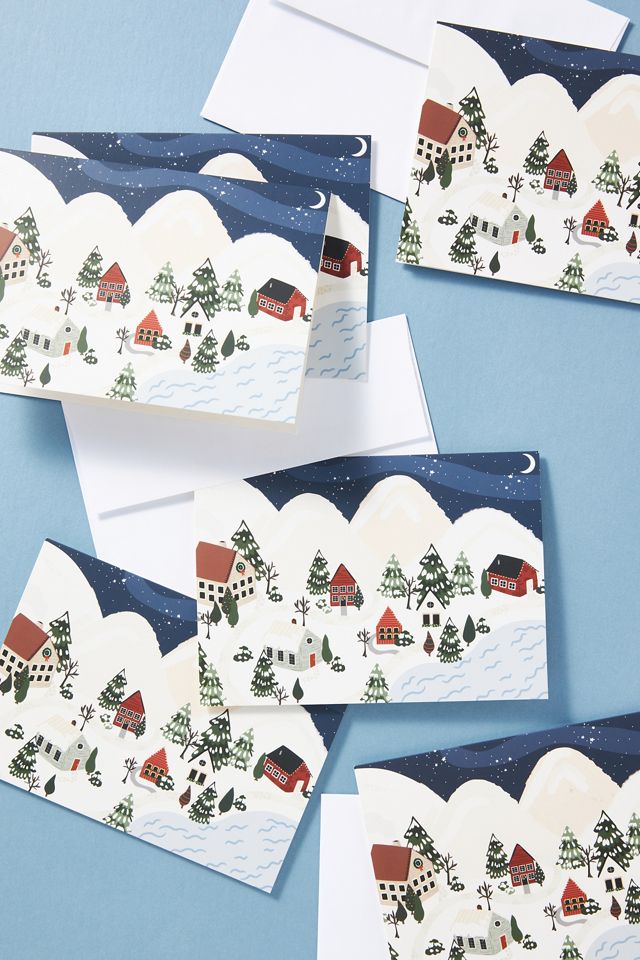 Winter Scene Boxed Card Set | AnthroHome