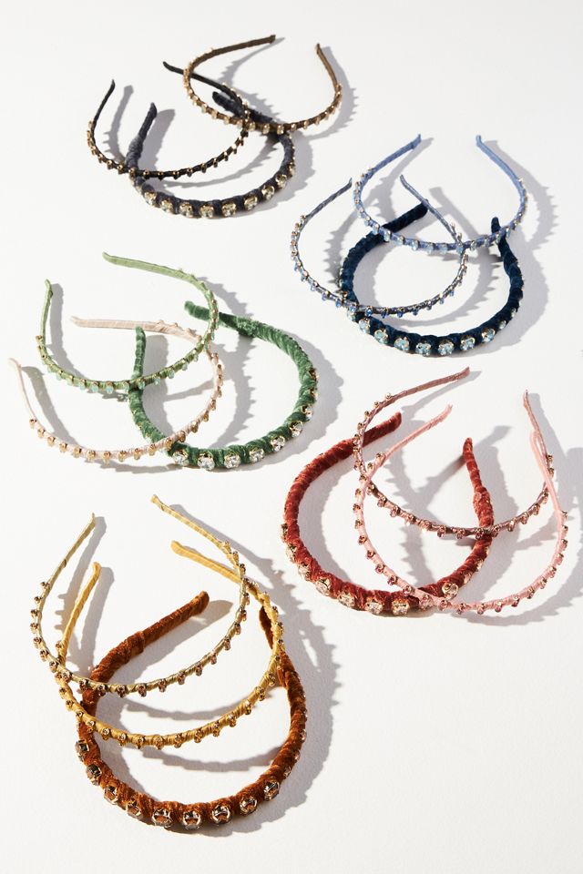 Set of Three Jeweled Headbands | Anthropologie