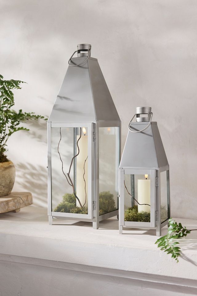 Angled Dome Steel Lantern | Anthropologie