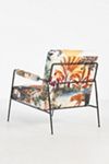 Embroidered Tesserae Atticus Chair | AnthroLiving