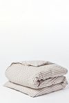 Coyuchi Coastal Gingham Organic Duvet Cover | AnthroLiving