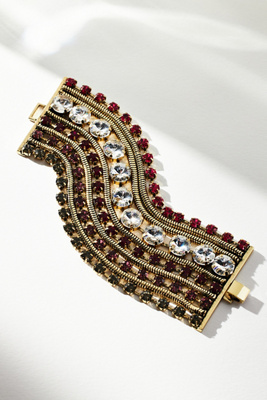 Multi-Layer Crystal Bracelet | Anthropologie