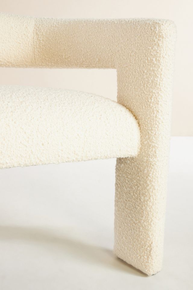 Boucle Effie Dining Bench | Anthropologie