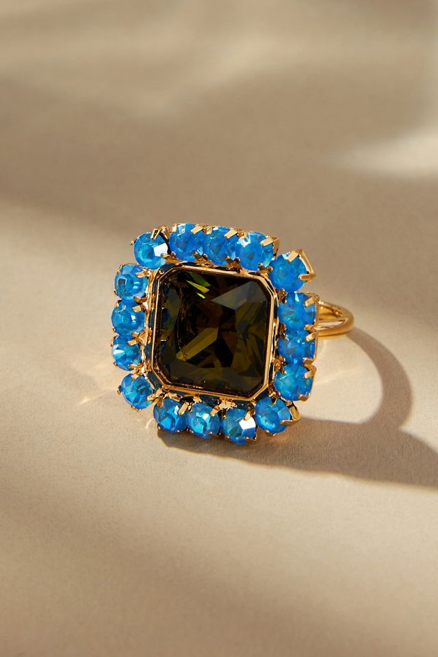 Colorful Pavé Ring | Anthropologie