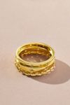 Uncommon James Set of Three 14k Gold Triad Stacking Rings | Anthropologie