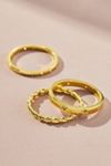 Uncommon James Set of Three 14k Gold Triad Stacking Rings | Anthropologie