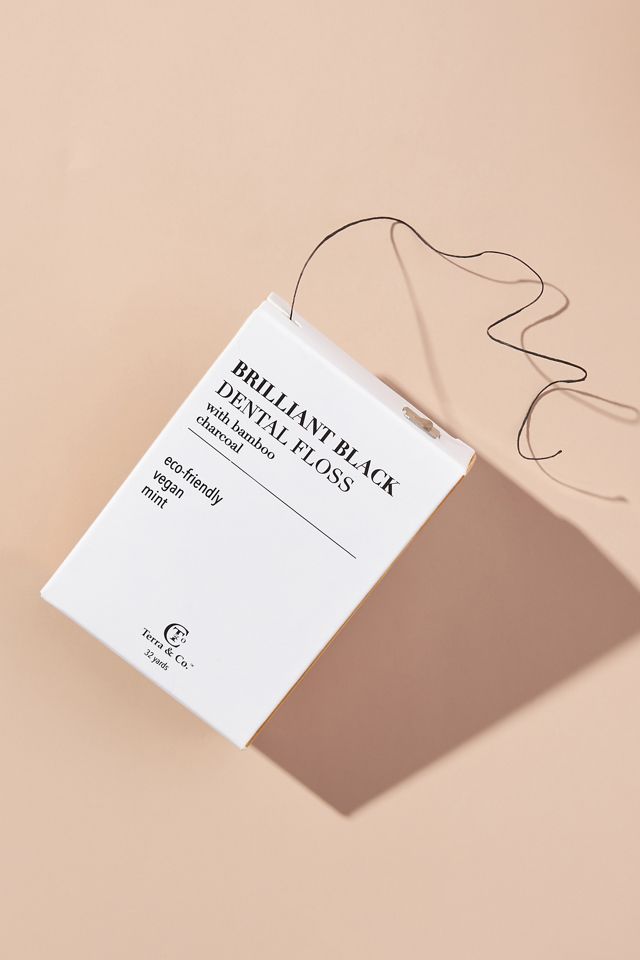 Terra & Co. Brilliant Black Dental Floss | Anthropologie