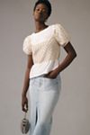 Embellished Cap-Sleeve Topper | Anthropologie