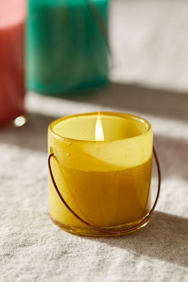 Hanging Colorful Glass Citronella Candle | Terrain