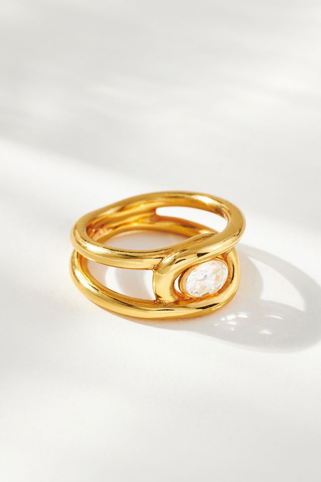 Shyla 22k Gold Anya Ring | Anthropologie