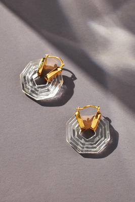 Shyla 22k Gold Sphinx Earrings | Anthropologie