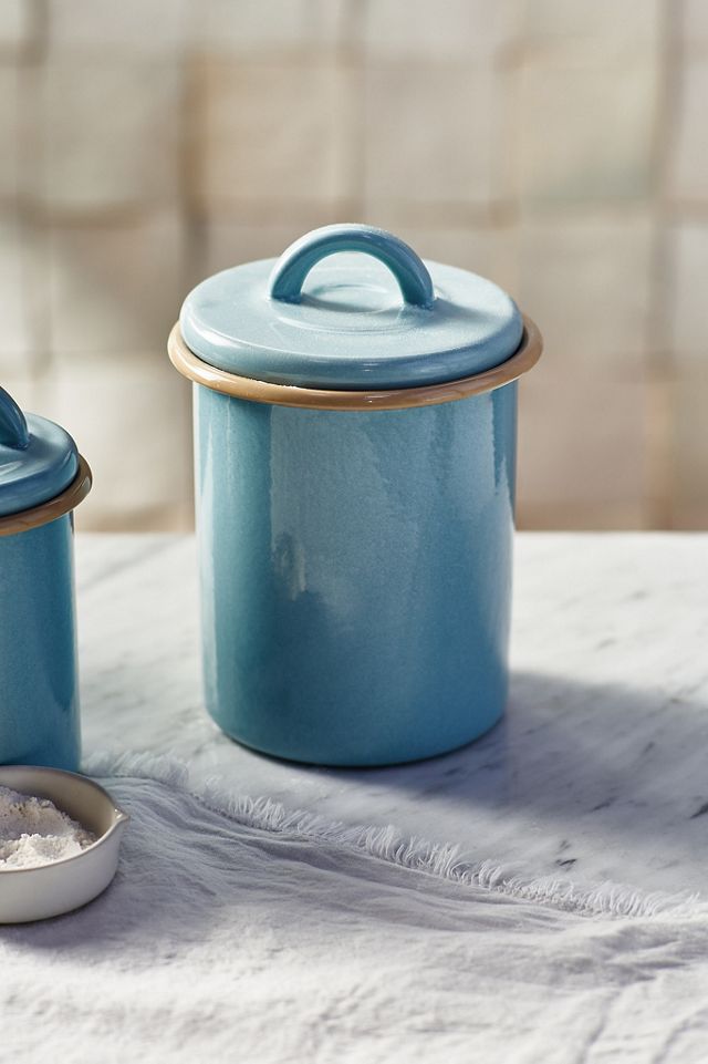Enamel Spice Jar, Blue | Terrain