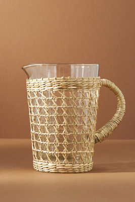 Rattan-Wrapped Pitcher | AnthroHome