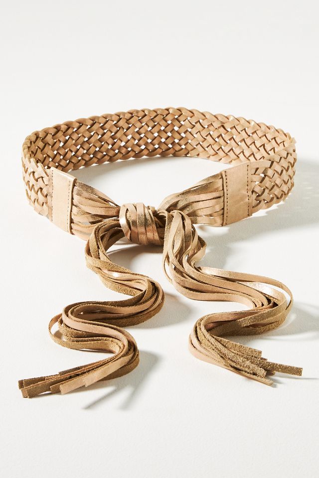 Ada Zoe Braided Fringed Wrap Belt | Anthropologie