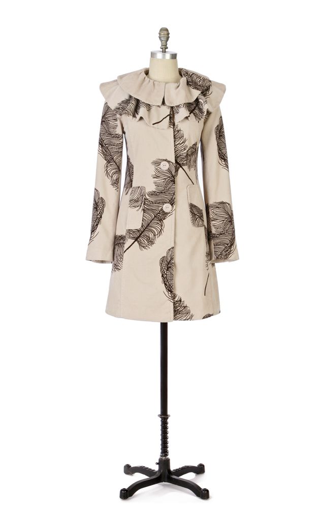 Ruffled Plume Jacket | Anthropologie