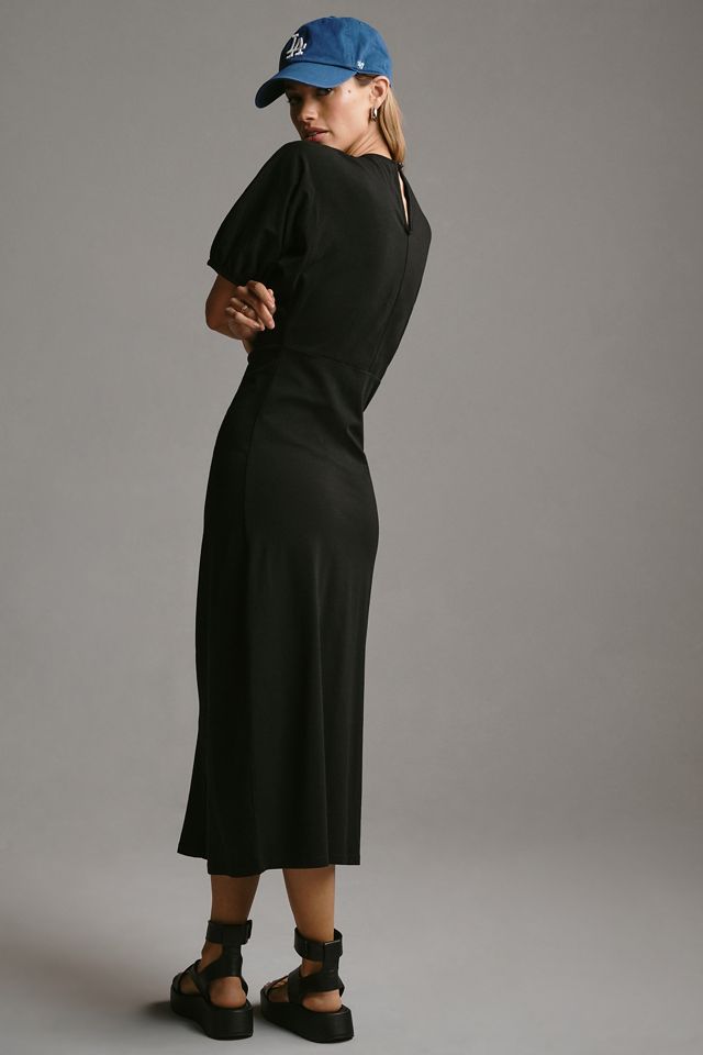 Grey State Ruched Mable Dress | Anthropologie