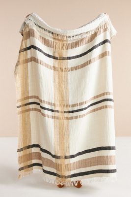 Theodore Gauze Throw Blanket | AnthroLiving