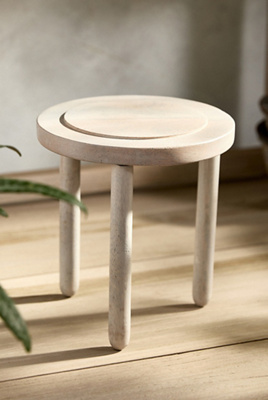 Three Leg Wood Plant Stand, Large | AnthroLiving