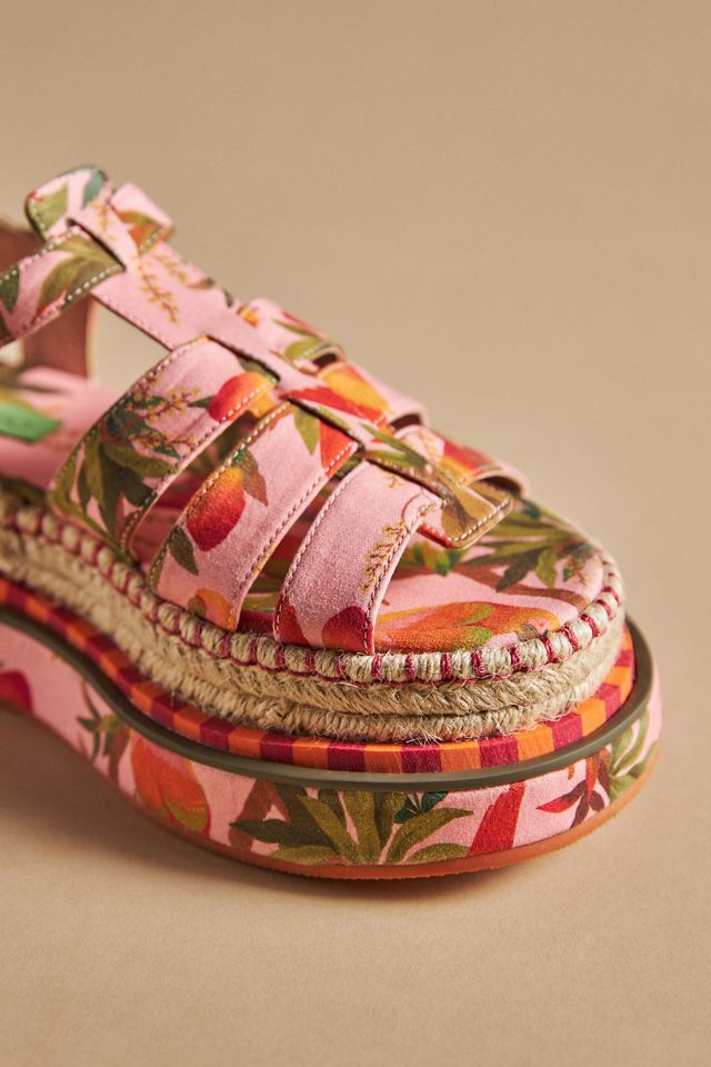 Farm Rio Mango Trees Espadrille Platform Sandals | Anthropologie