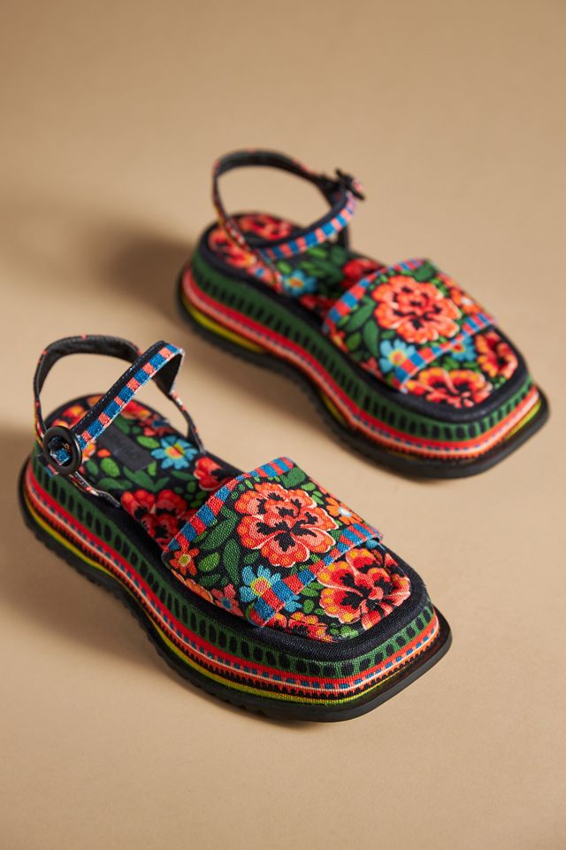 Farm Rio Spring Delight Sandals | Anthropologie