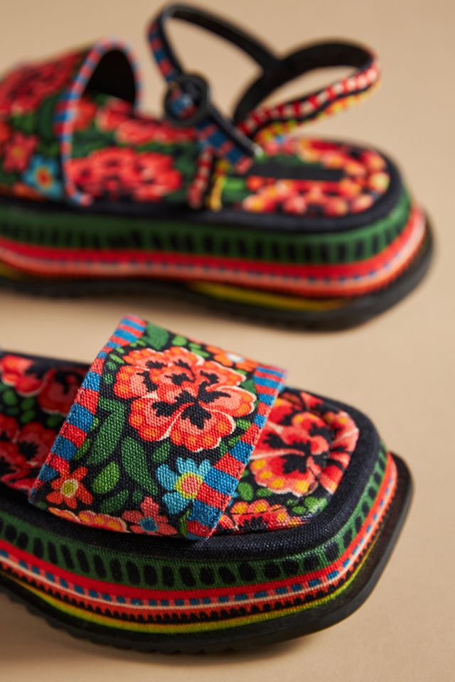 Farm Rio Spring Delight Sandals | Anthropologie