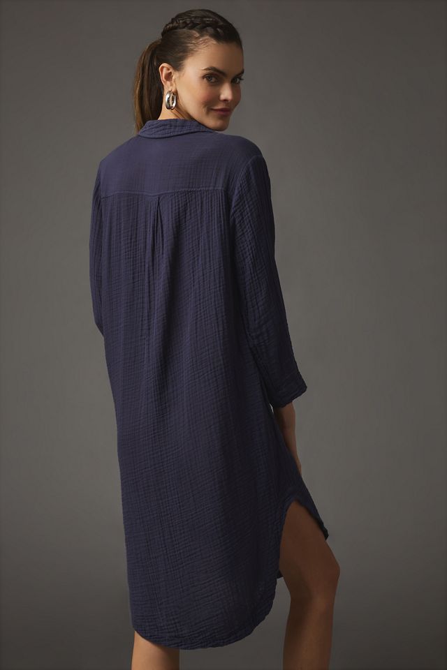 Sundry Long-Sleeve Shirt Dress | Anthropologie