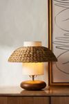 Woven Water Hyacinth Linen Lamp Shade | AnthroLiving