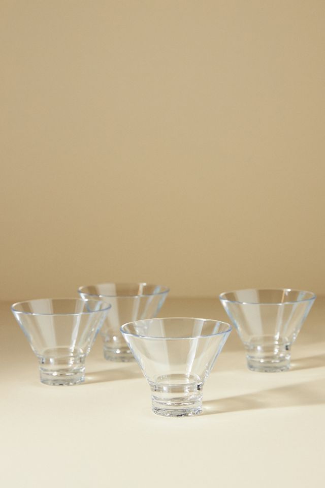 Set of 4 Tossware Tritan Stemless Martini Glasses | Anthropologie UK