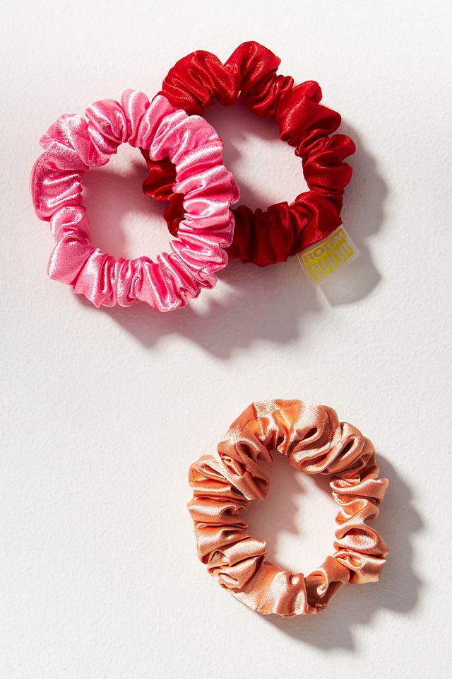Room Shop Set of Three Baby Satin Scrunchie Trio | Anthropologie
