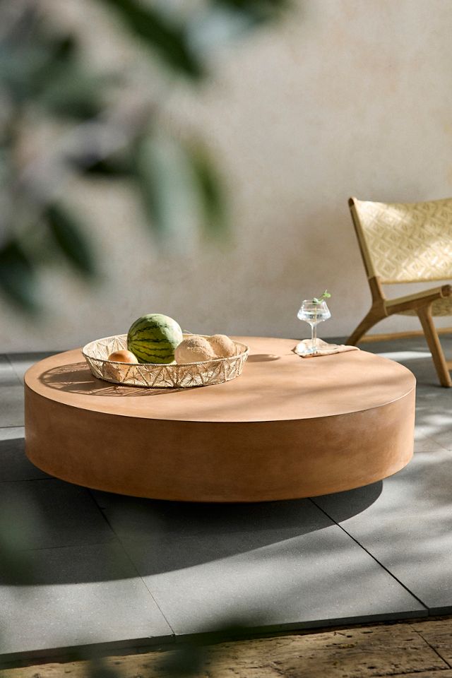 Concrete circle coffee table store